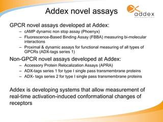 Core Biology Activities - Addex 2009 R&D Day | PPT