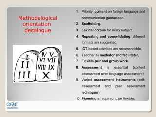 3 core elements clil | PPT
