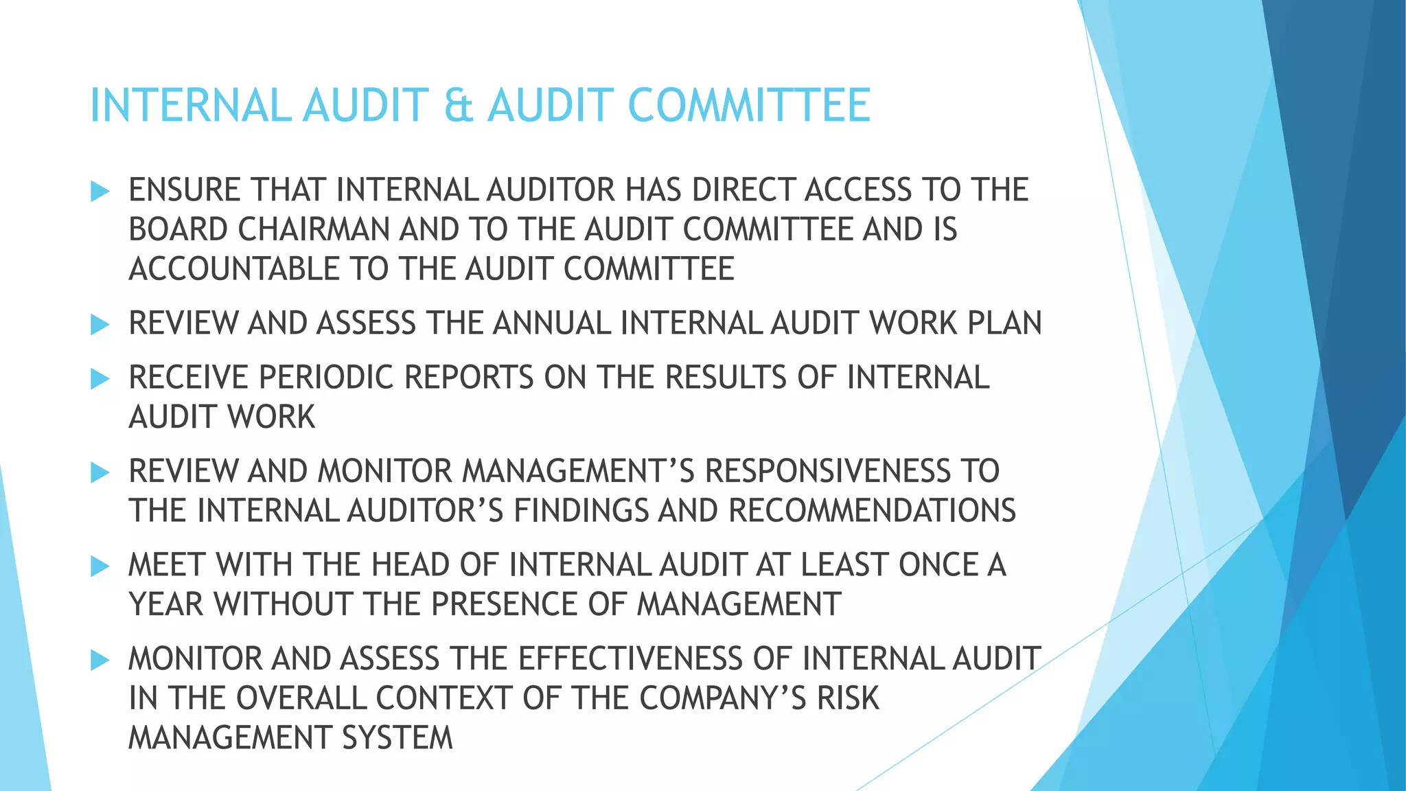 Chapter 3 Corporate Governance - Audit and Assurance (AA) (F8) | PPTX