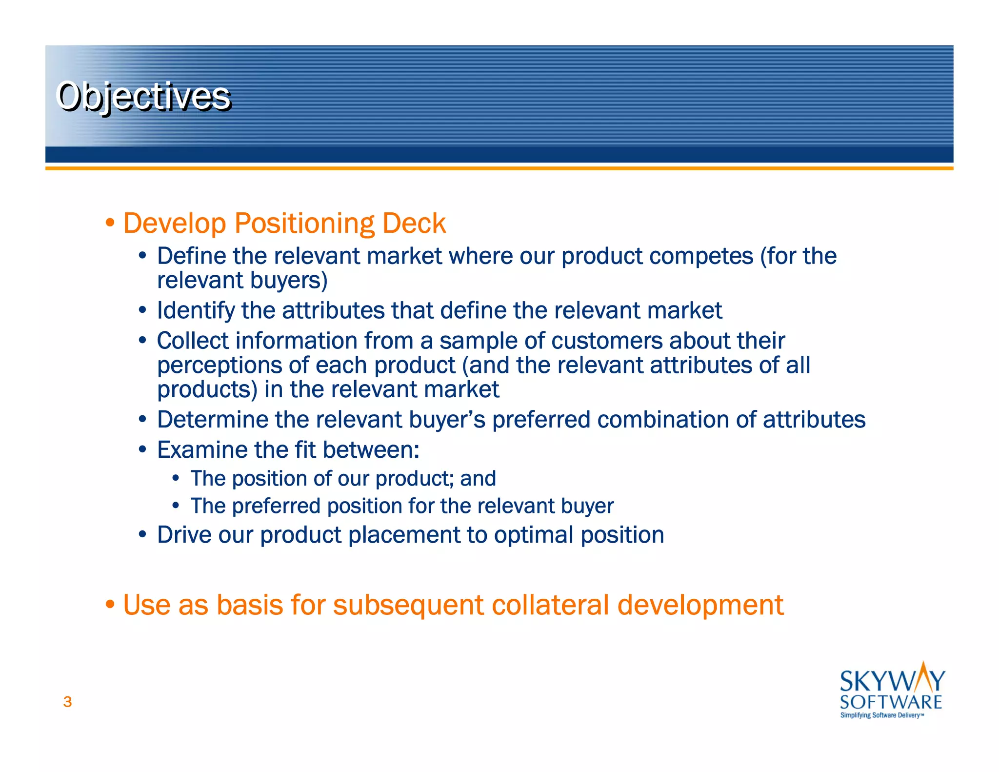 Corporate Positioning w Messaging Framework | PPT