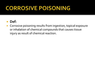 3 corrosive poisoning | PPT