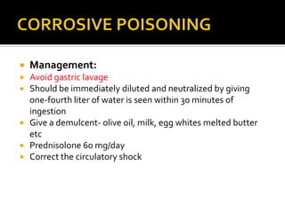 3 corrosive poisoning | PPTX