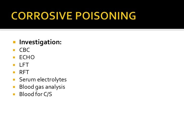 3 corrosive poisoning