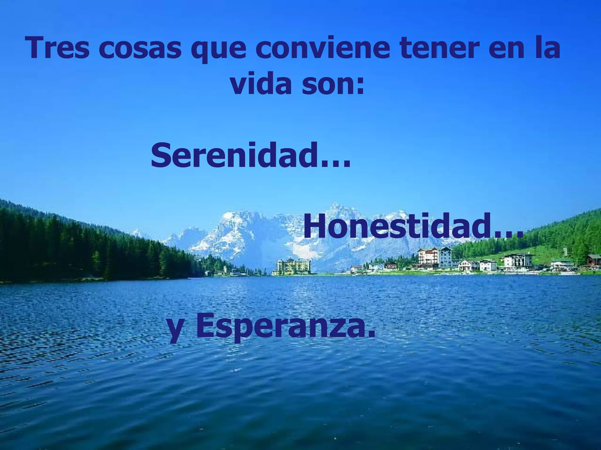 Mensaje - 3 Cosas en que pensar | PPT