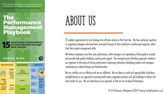 3C Performance Management Training Brochure 2024 | PPT