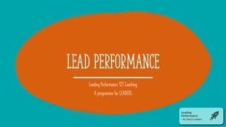 3C Performance Management Training Brochure 2024 | PPT