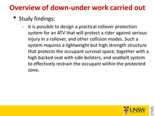 ATV Safety Summit: Vehicle Tech Roll-Over Protection - Rollover Crash ...