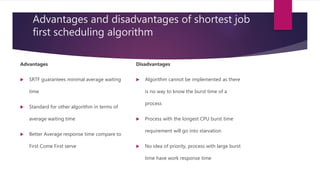 CPU scheduling | PPTX | Operating Systems | Computer Software and Applications