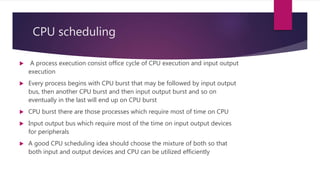 CPU scheduling | PPTX | Operating Systems | Computer Software and ...
