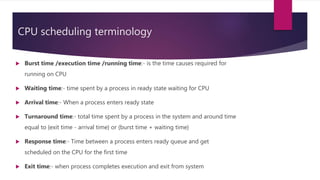CPU scheduling | PPTX | Operating Systems | Computer Software and ...