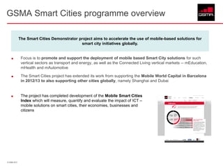2014 Future Cities Conference / Craig Aldridge "GSMA Smart Cities" | PPT