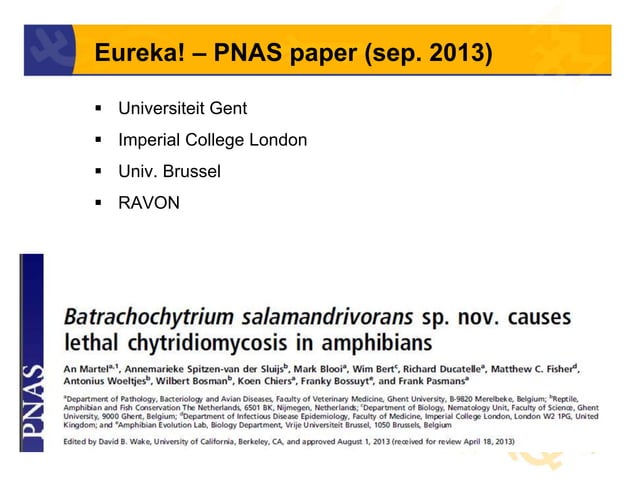 NDFF 100 Miljoen waarnemingen - RAVON pitch | PPTX