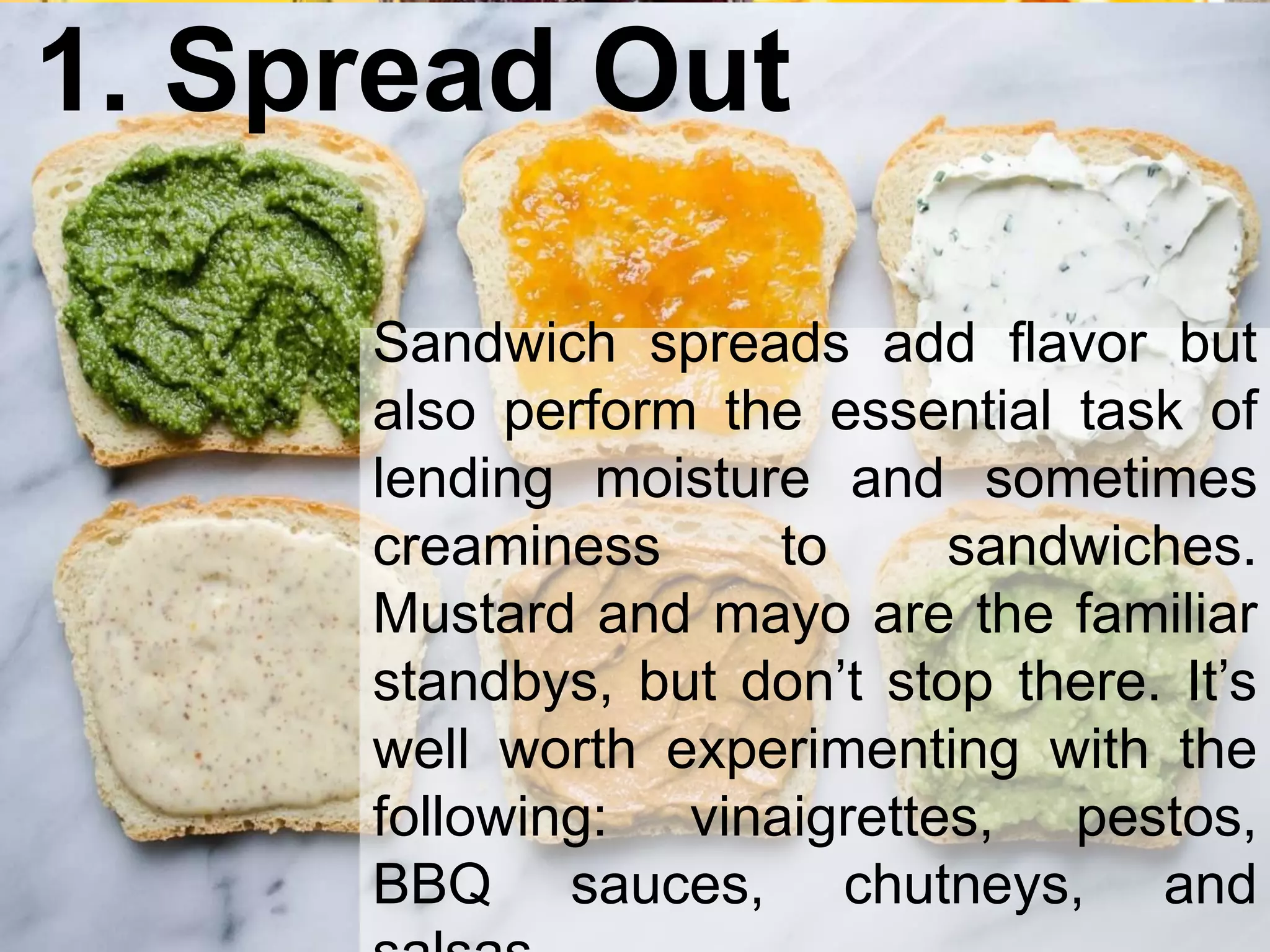 3 creative sandwich preparation | PPTX