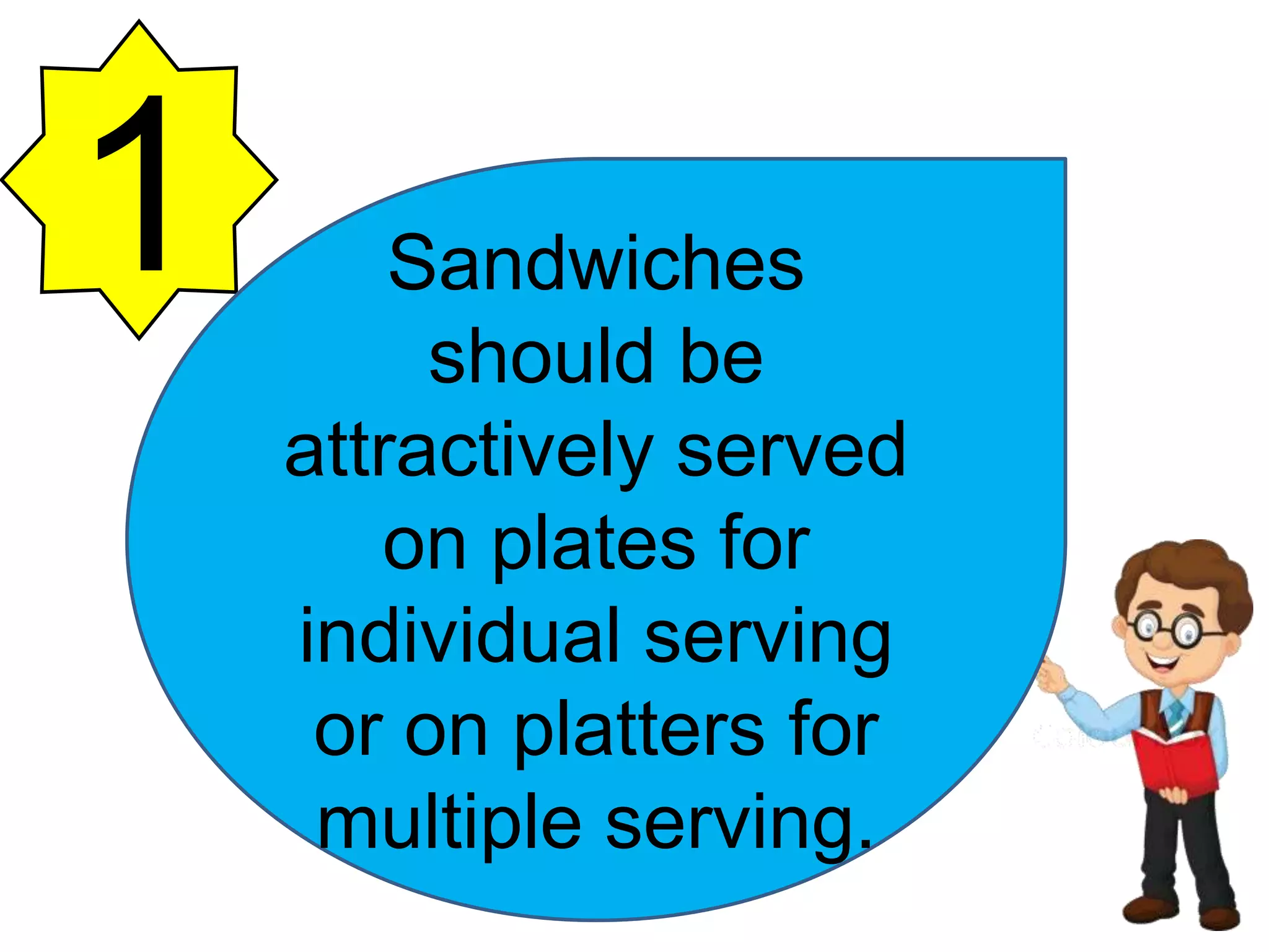 3 creative sandwich preparation | PPTX