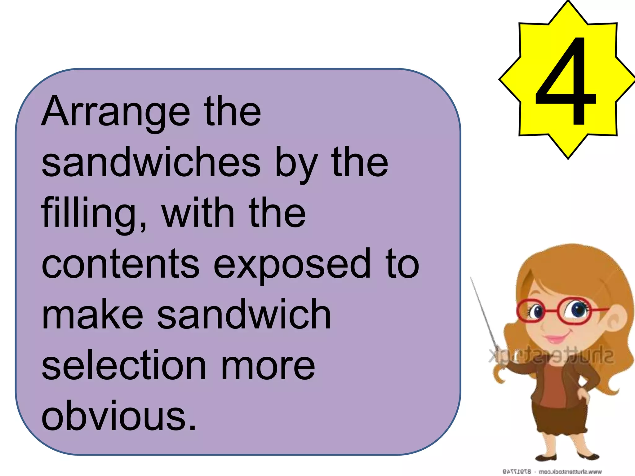 3 creative sandwich preparation | PPTX