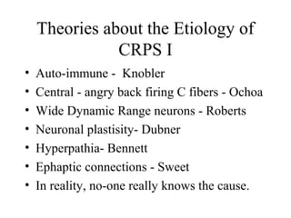 CRPS I (RSD) with pictures. Differential Diagnosis | PDF