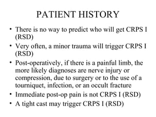 CRPS I (RSD) with pictures. Differential Diagnosis | PPT