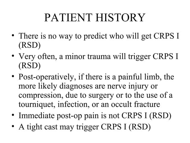 CRPS I (RSD) with pictures. Differential Diagnosis | PPT