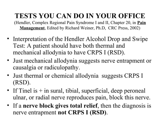 CRPS I (RSD) with pictures. Differential Diagnosis | PPT