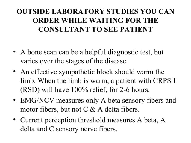 CRPS I (RSD) with pictures. Differential Diagnosis | PPT