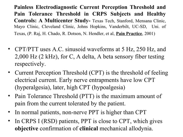 CRPS I (RSD) with pictures. Differential Diagnosis | PPT