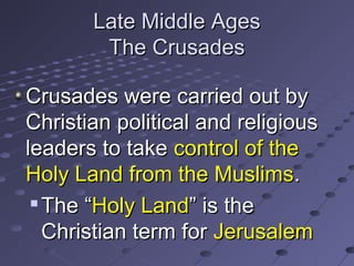 Crusades & Black Plague | PPT
