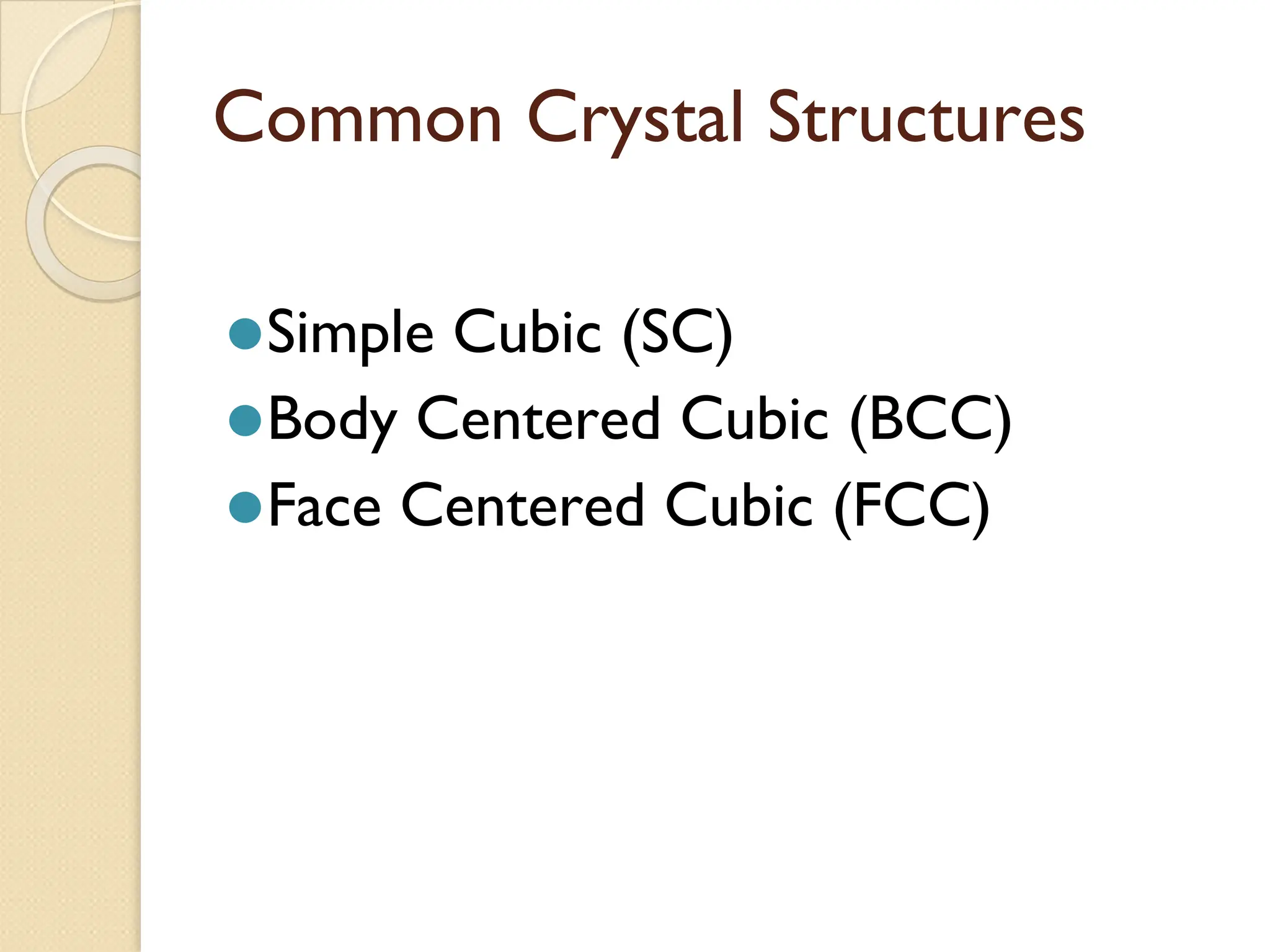 Crystal Structure | PPTX