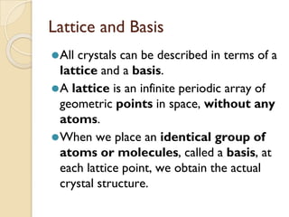 Crystal Structure | PPTX