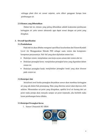 B200 - WATER LEVEL CONTROLLER WITH PID | PDF