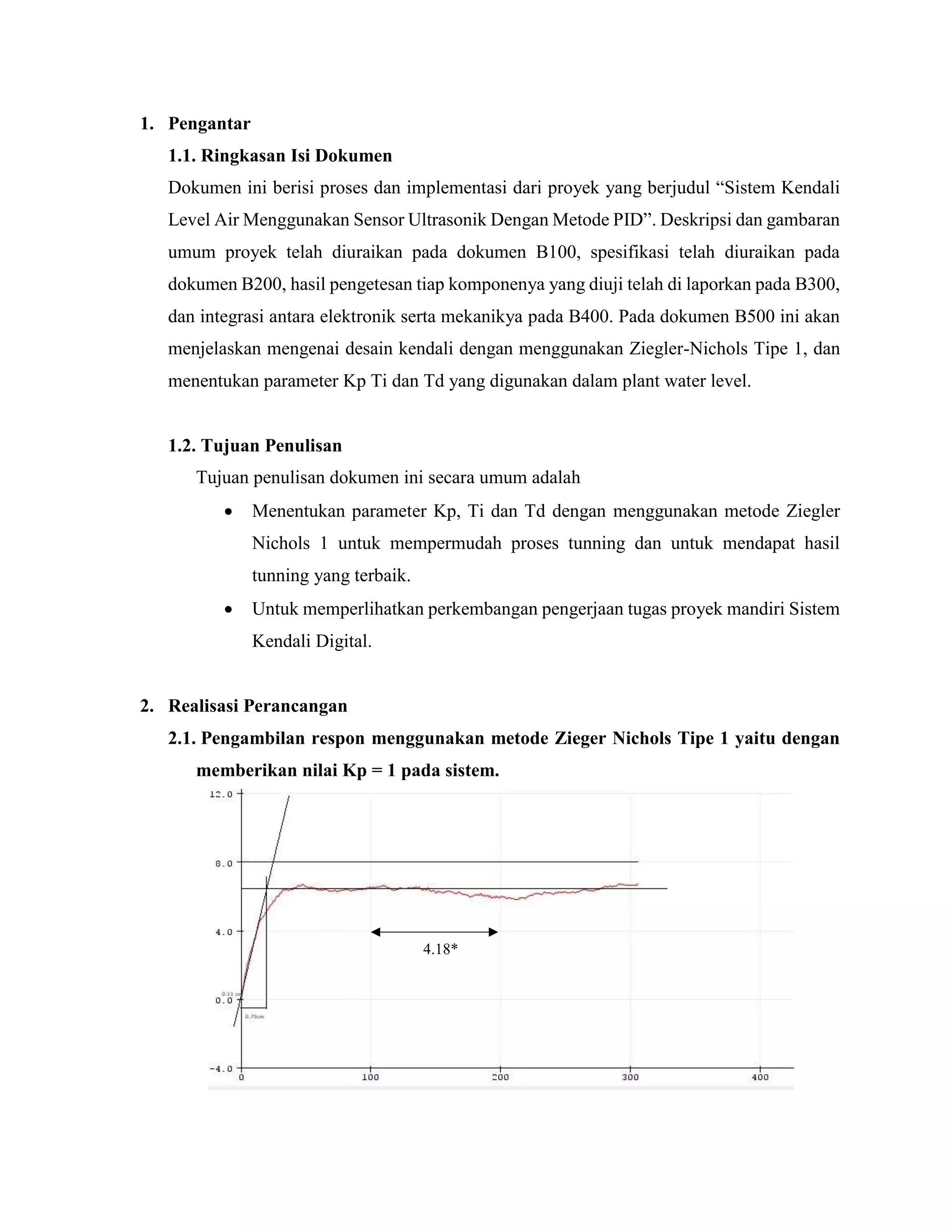 B500 - WATER LEVEL CONTROLLER WITH PID | PDF