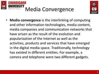 3 c's of media convergence by uims, cu | PPTX | Computer Networking ...