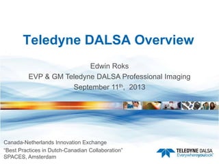 Teledyne DALSA Overview | PPTX