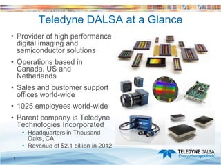 Teledyne DALSA Overview | PPTX