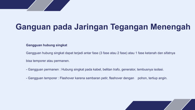 JARINGAN TEGANGAN MENENGAH 20 KV | PPTX