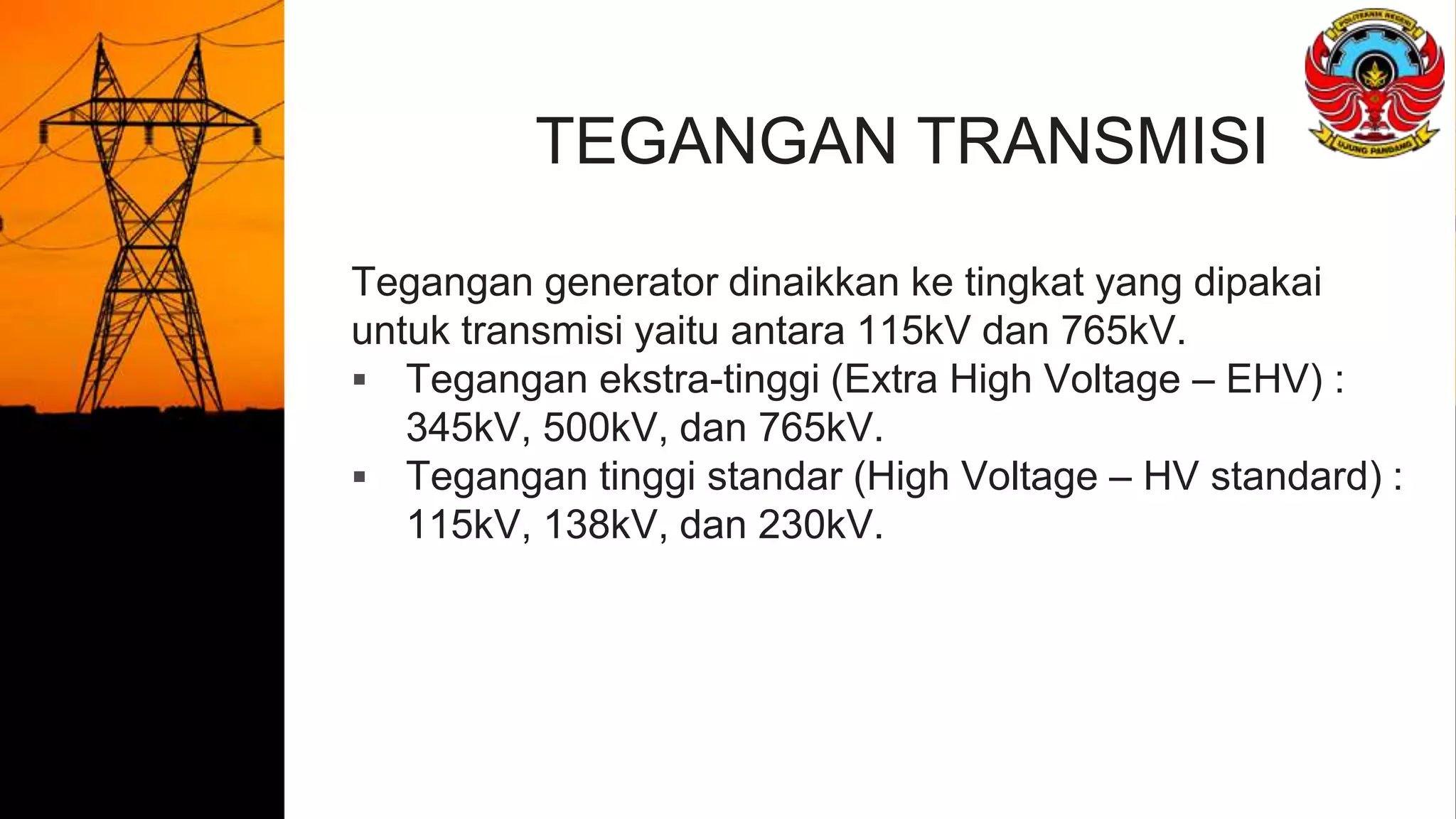 TRANSMISI TENAGA LISTRIK 150 KV | PPTX