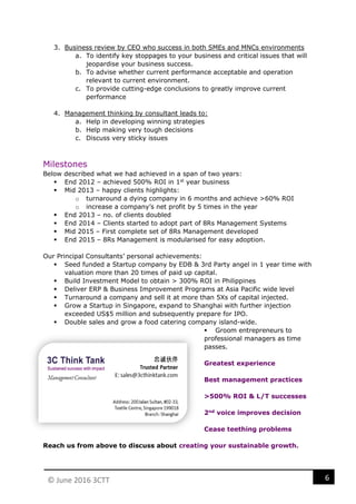 3C Think Tank Factsheet | PDF