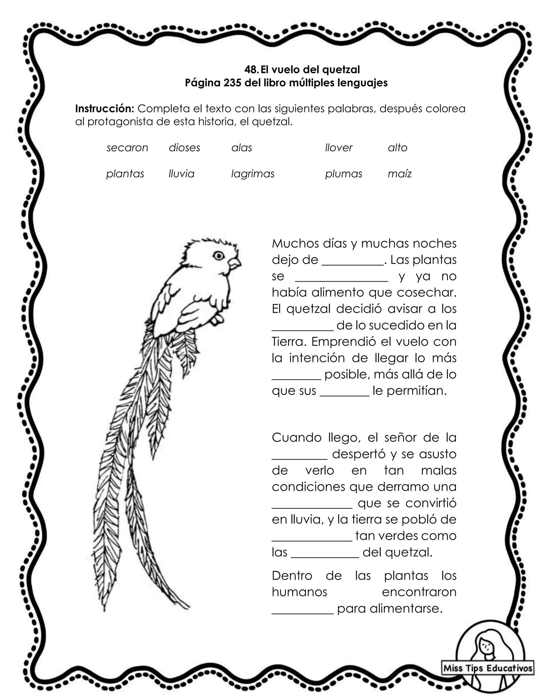 actividades comprensión lectora para 3° grado | PDF