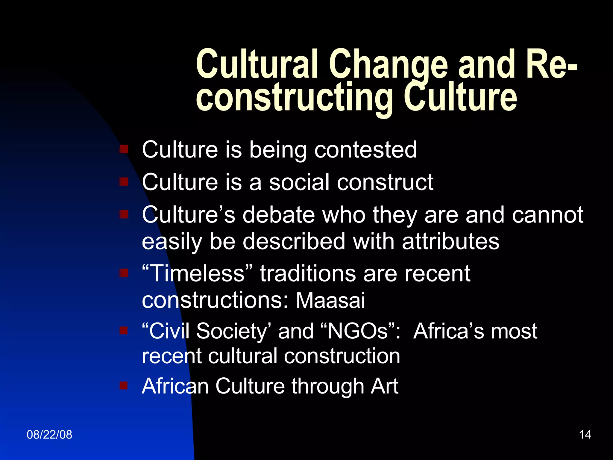 3 Cultural Diversity And Culture Change Class#4 | PPT