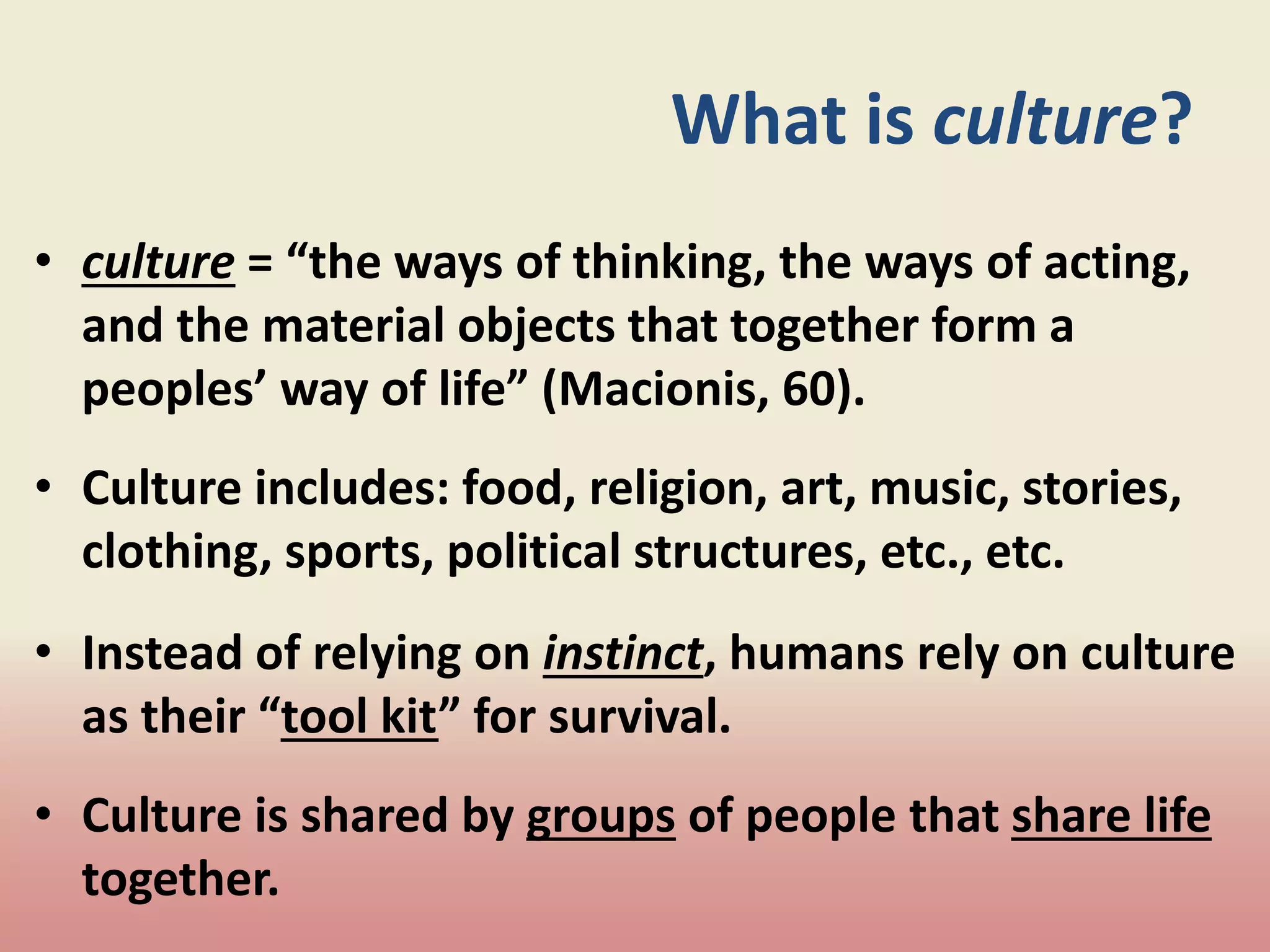 Week 2: Culture | PPTX