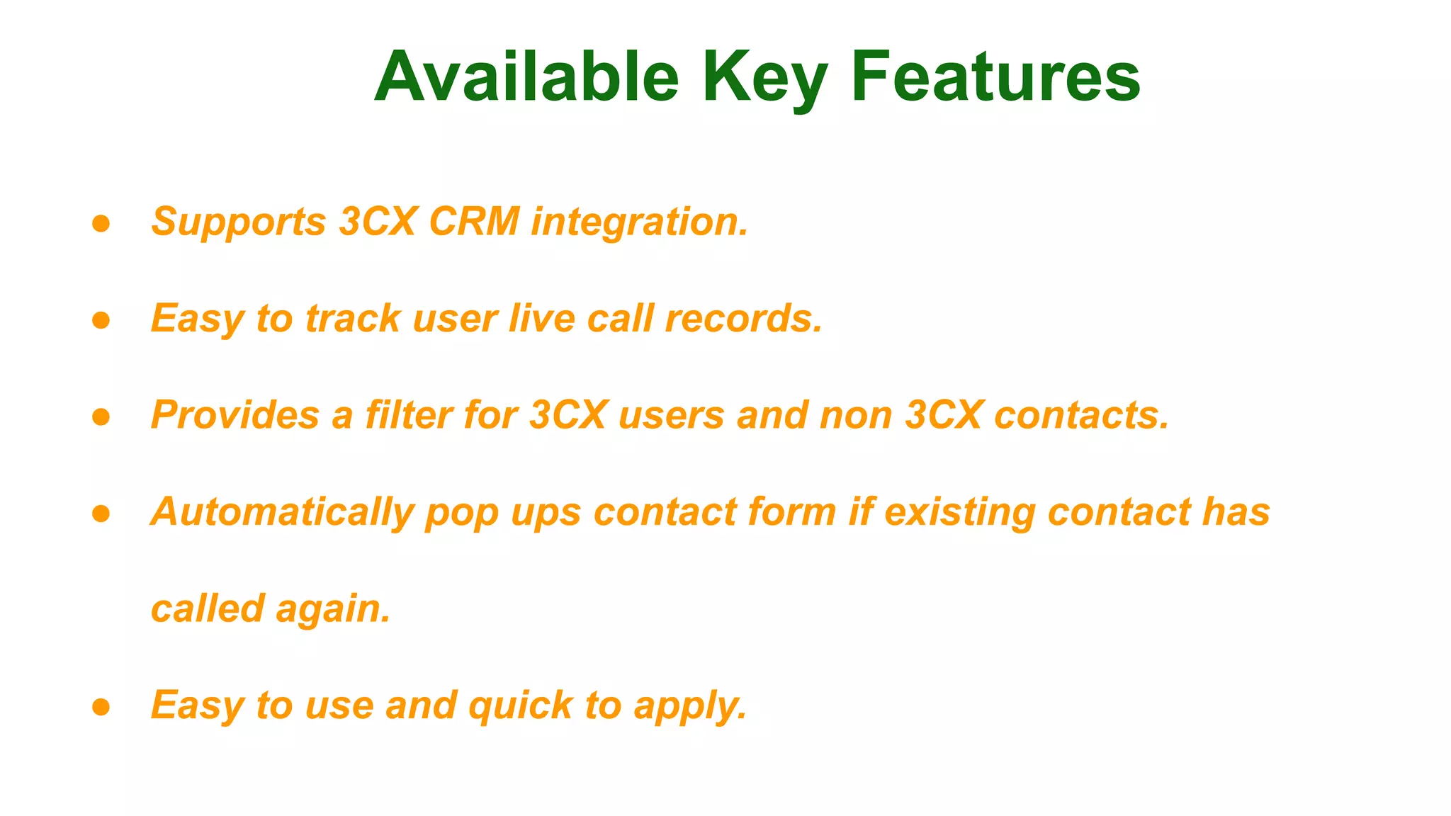 3CX Connector | PDF