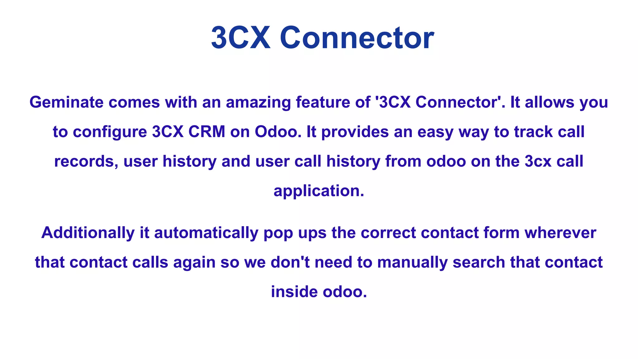3cx Connector | PDF