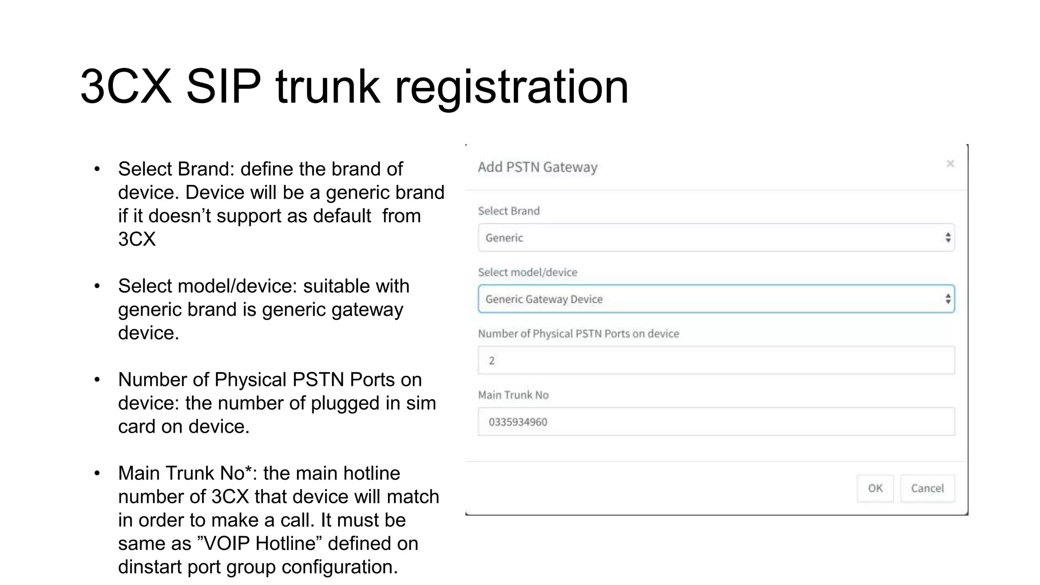 3CX and Dinstart Configuration | PPTX