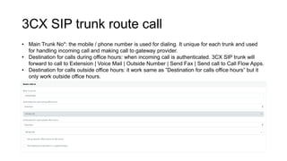 3CX and Dinstart Configuration | PPTX