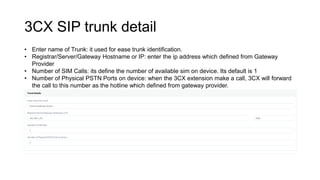 3CX and Dinstart Configuration | PPTX
