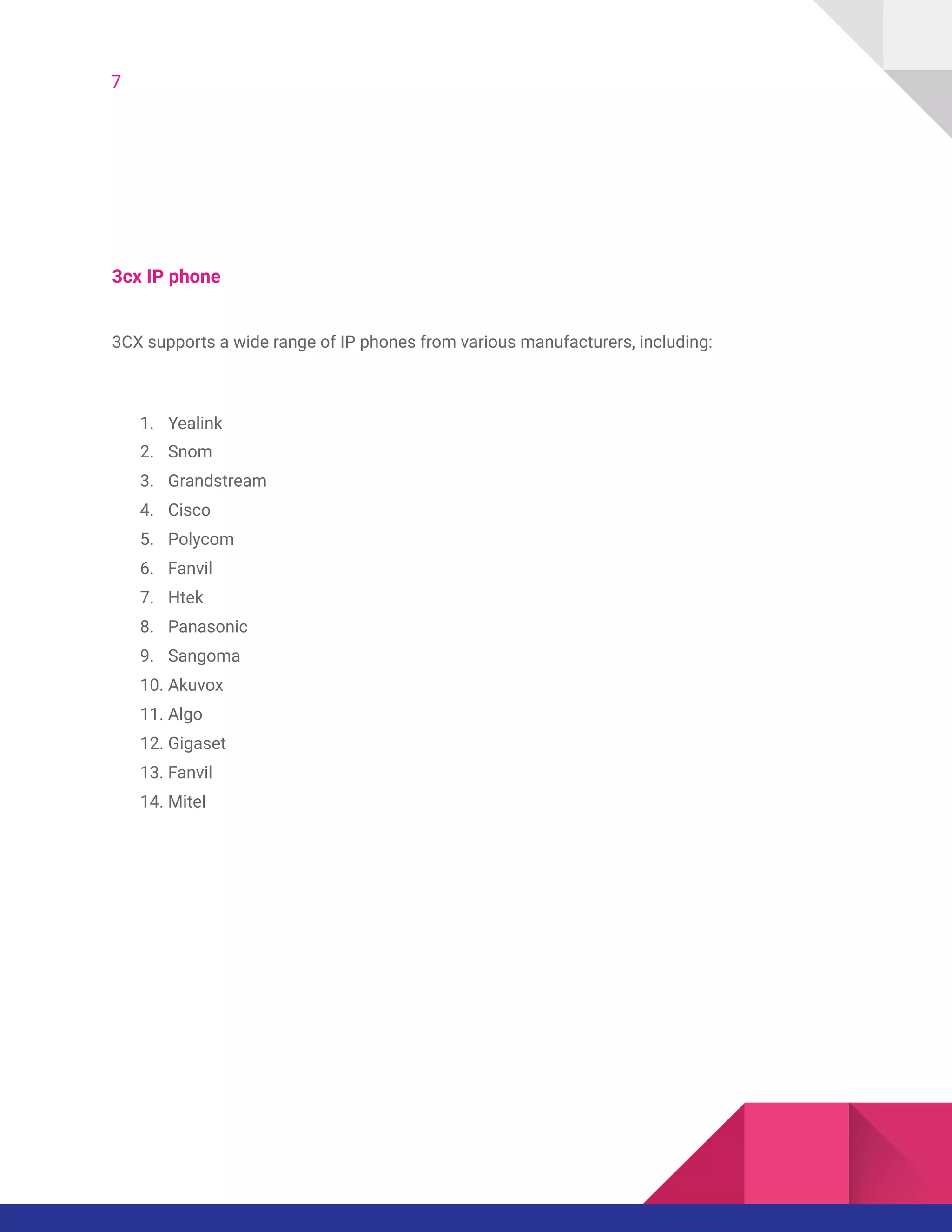 Techbot 3cx Partner - 3cx Features | PDF | Web Conferencing | Computer Software and Applications