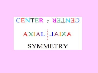 Center and axial symmetry | PPT