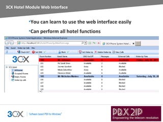 3CX hotel module | PPT