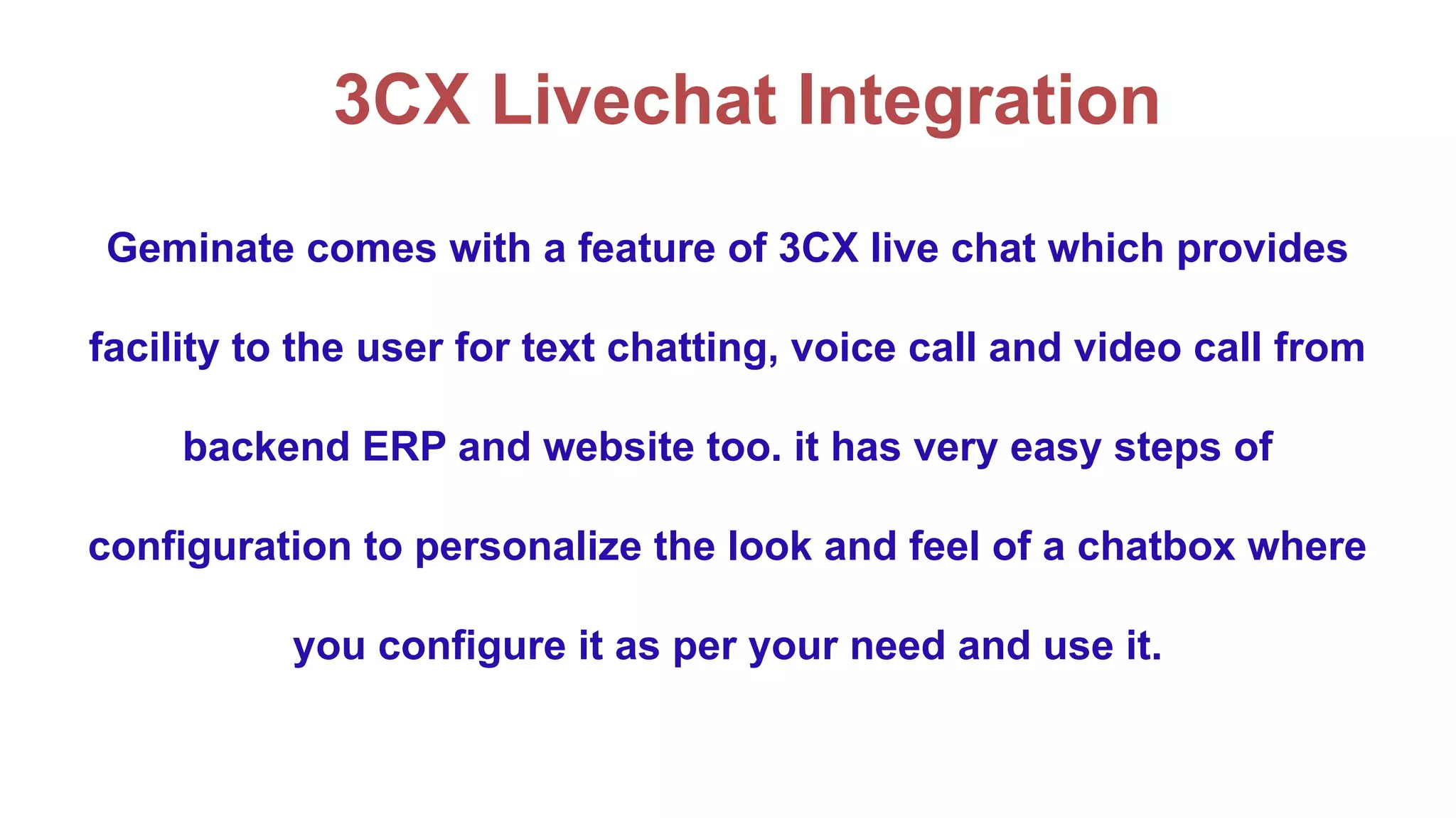 3CX Livechat Integration | PDF