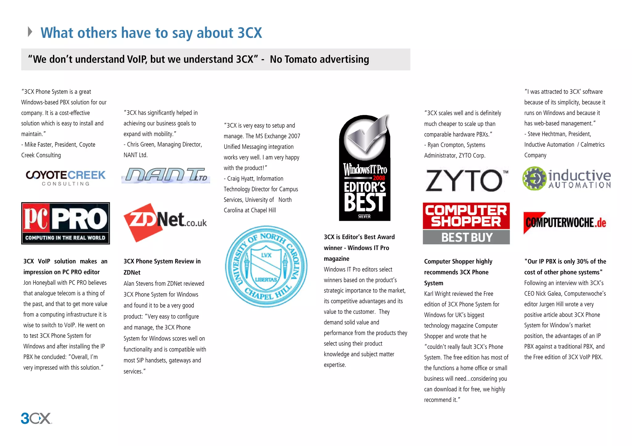 3 Cx Phone System Brochure | PDF