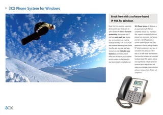 3 Cx Phone System Brochure | PDF